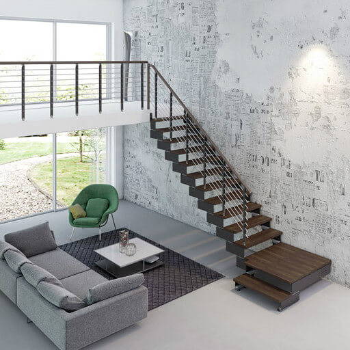 Composity modular staircase