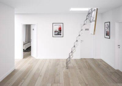 Ecco Concertina Loft Ladder - Premier Loft Ladders