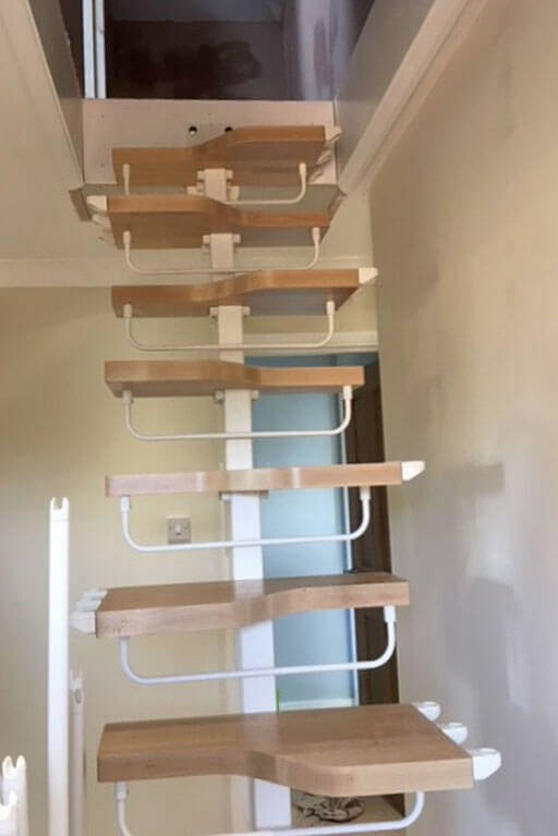 Loft conversion stairs for family home - case study