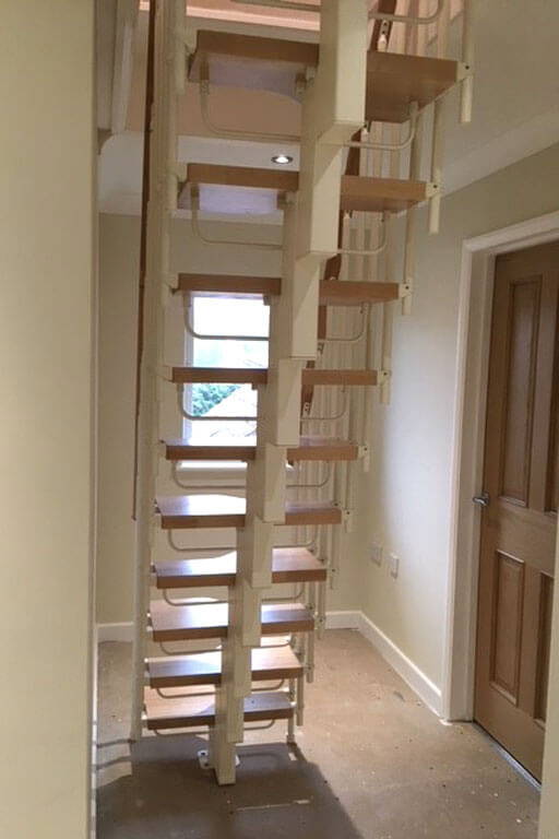 Loft conversion stairs for family home - case study