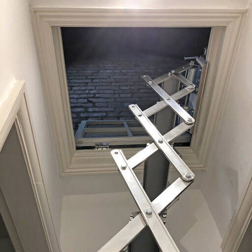 Glass Loft Hatch Ladder - case study - Premier Loft Ladders