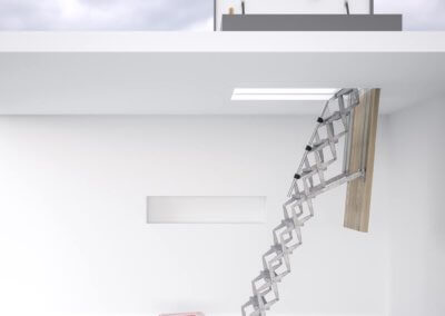 Supreme Flat Roof Hatch with Heavy Duty Ladder - Premier Loft Ladders