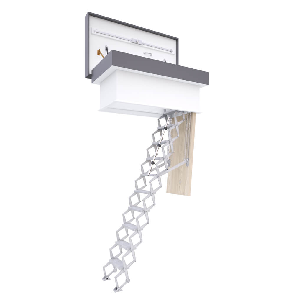 Supreme Flat Roof Hatch with Heavy Duty Ladder - Premier Loft Ladders